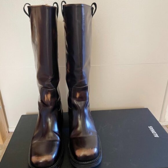 ALOHAS | Shoes | Alohas Sajan Brown Leather Boots Size 4eu1us | Poshmark